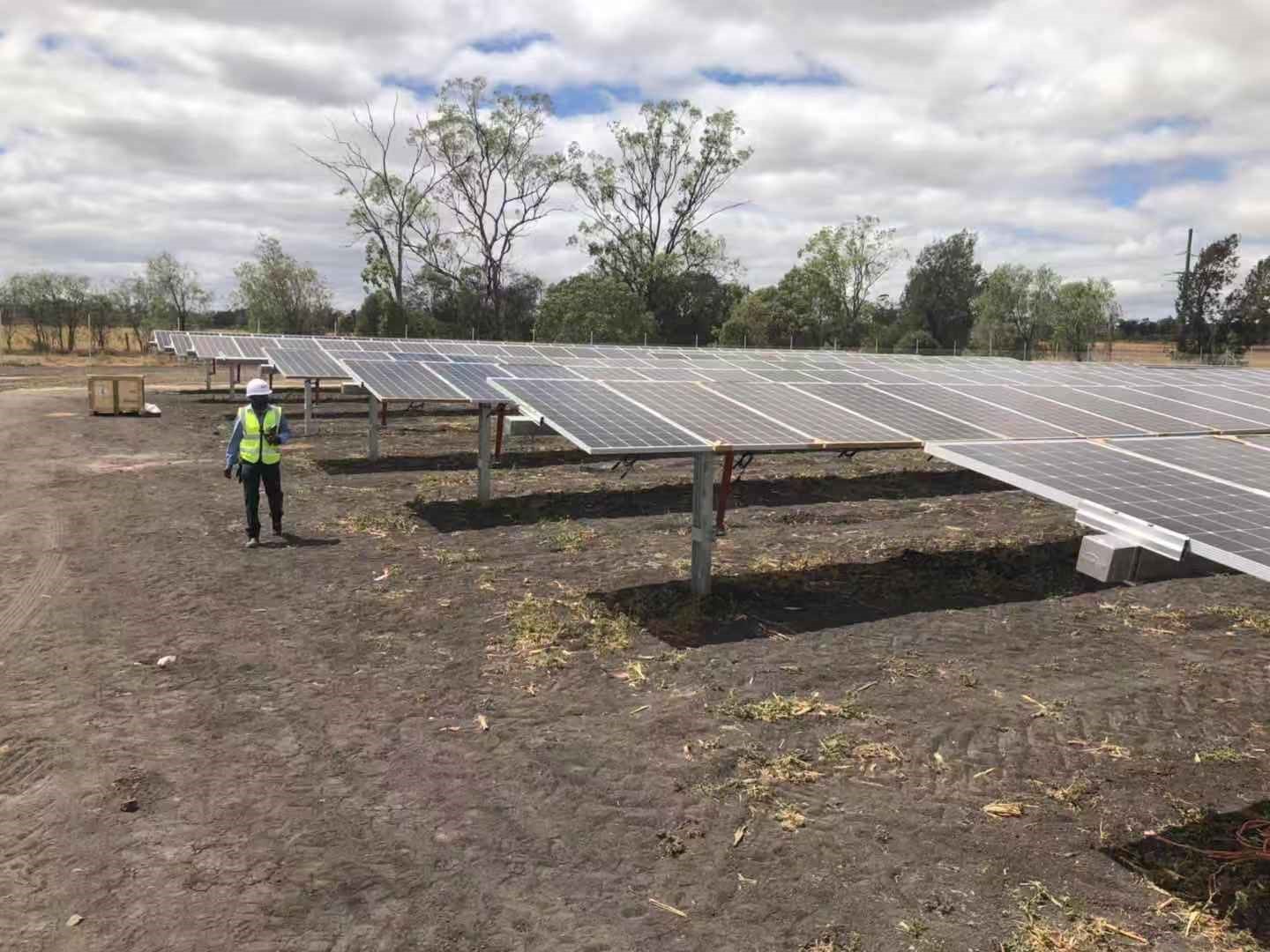 Construction of Risen Energy’s Yarranlea Solar Farm is progressing well ...