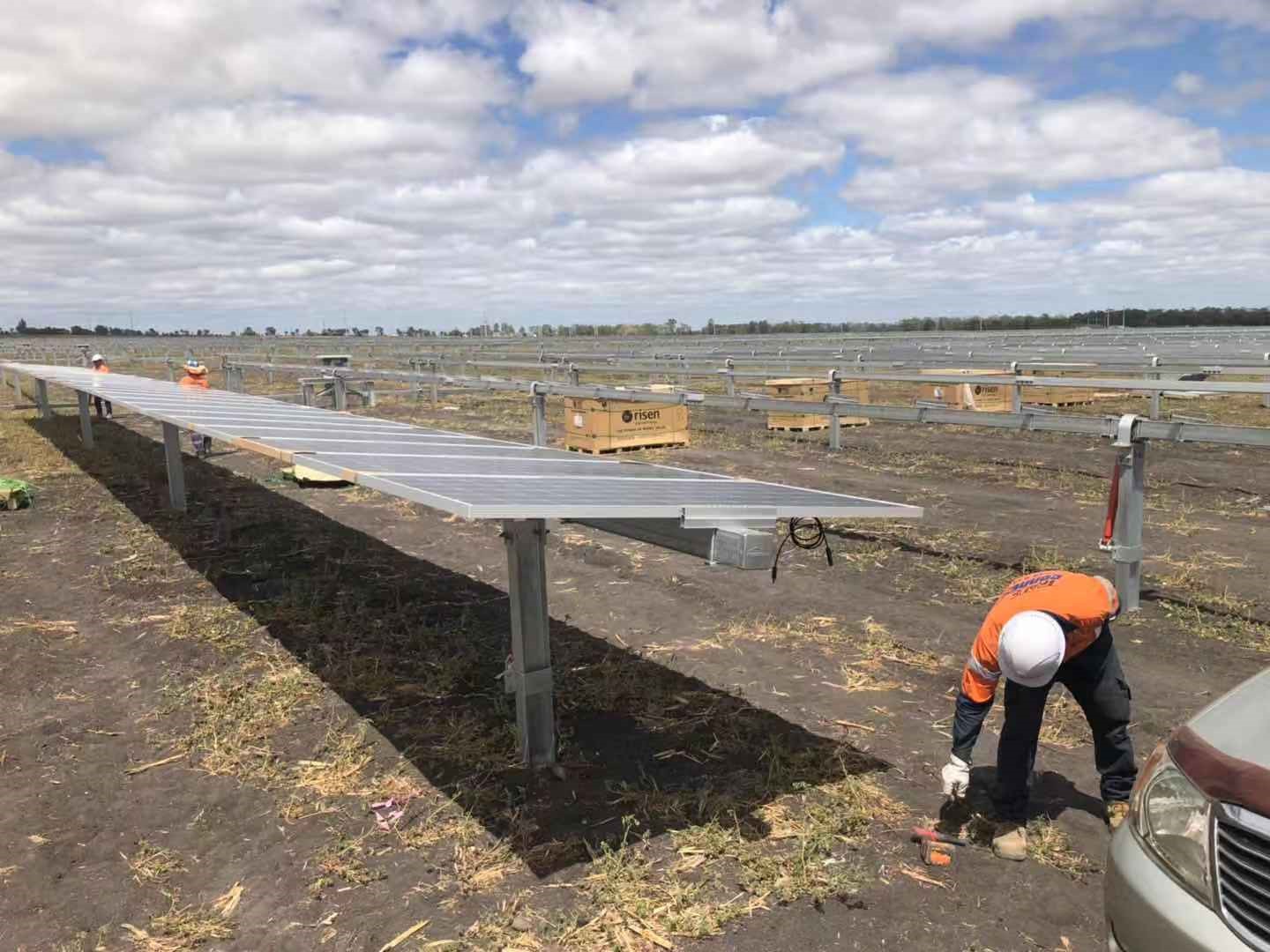 Construction of Risen Energy’s Yarranlea Solar Farm is progressing well ...